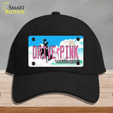 Drive Pink Wyoming Novelty License Plate Hat Cotton Black - Walmart.com