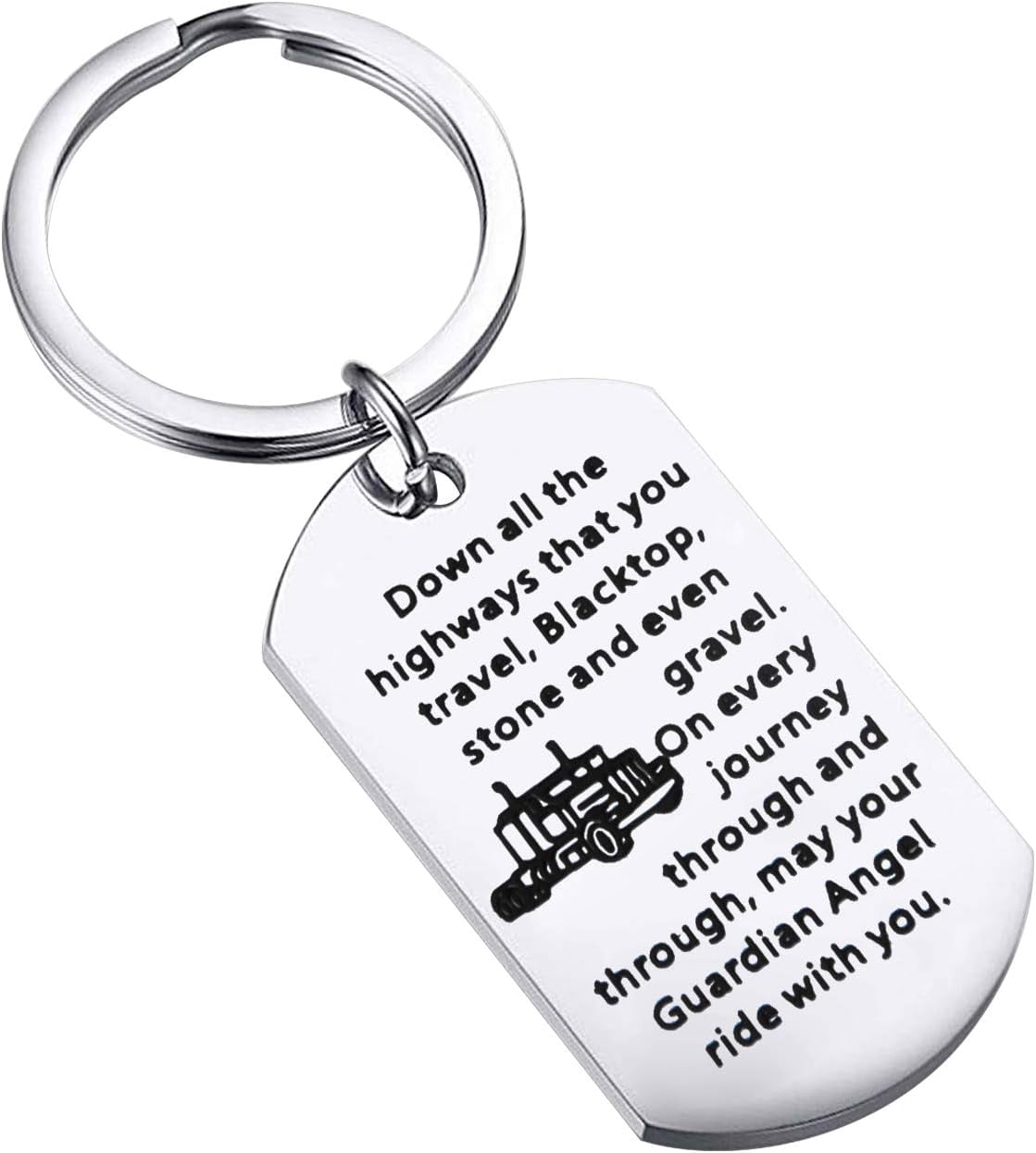 Drive Safe Keychain Car Owner Gift May Your Guardian Angel Ride With ...