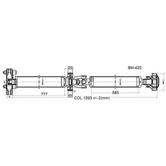 Bmw 750 Drive Shaft Assembly