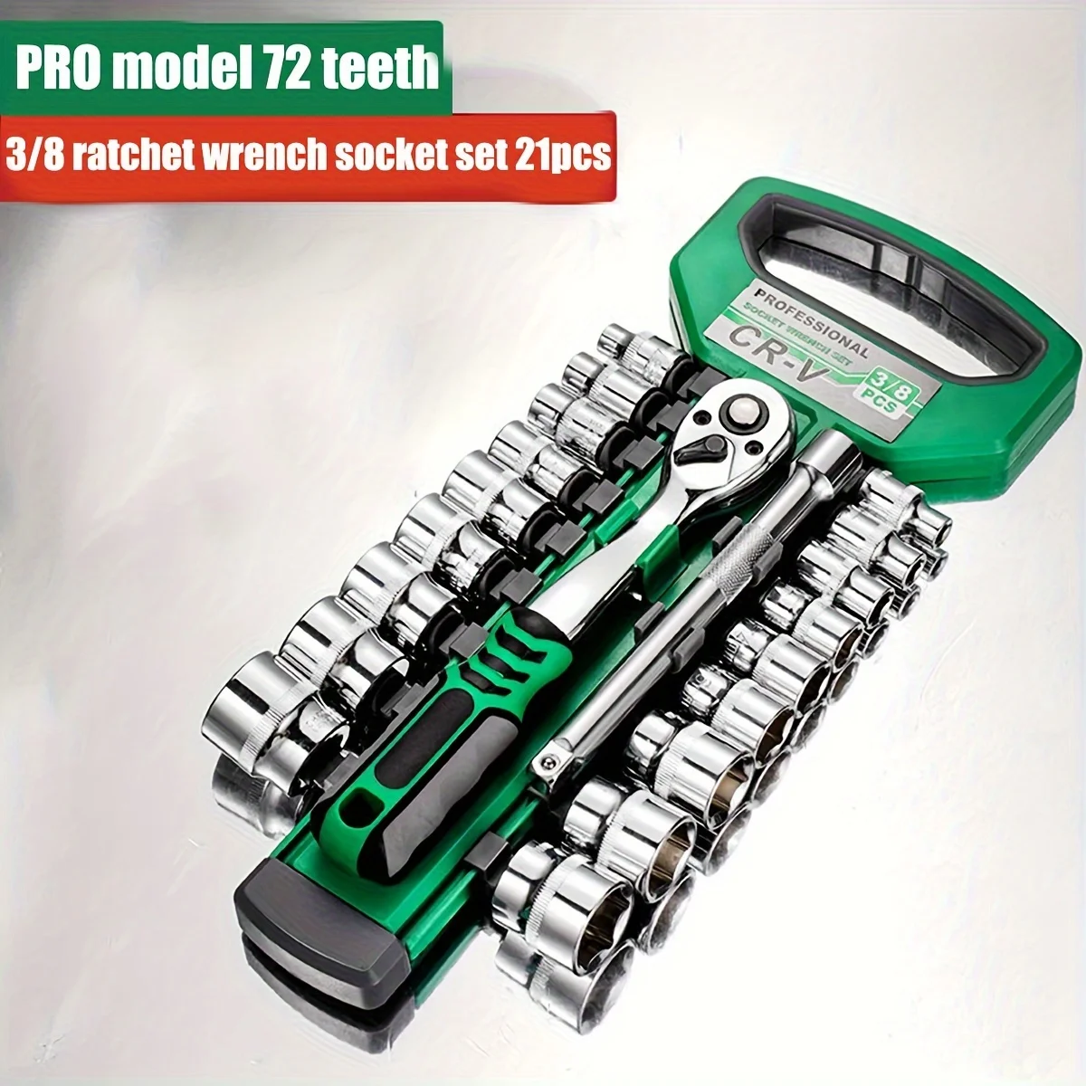 Drive Socket Set 3/8",CR-V Metric and Imperial Sockets with Quick ...