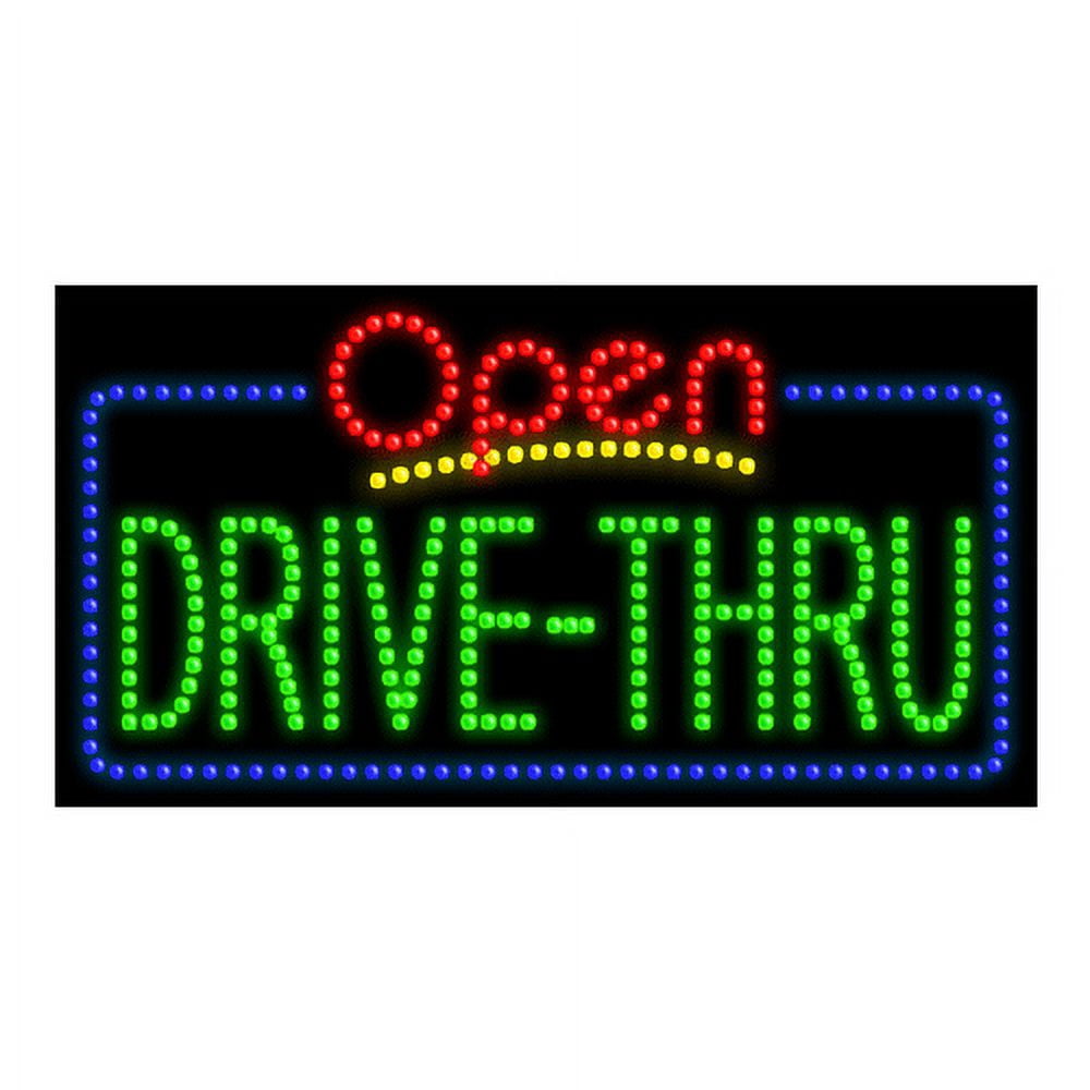 Drive Thru-LED Dots Sign Made in USA - Walmart.com