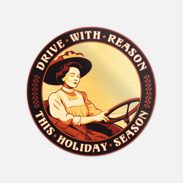 Drive With Reason Girl Driver Auto Sticker Phone Decal Water Bottle ...