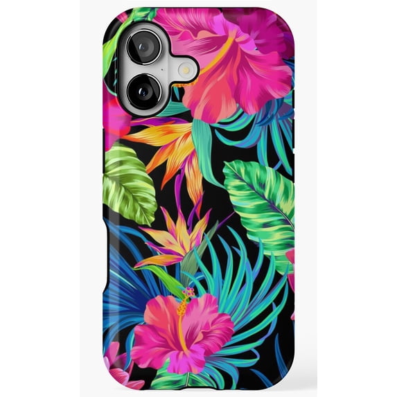 Drive You Mad Hibiscus Pattern Floral Art Phone Case for iPhone 17 16 ...