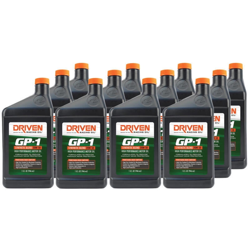 Driven 19506 GP-1 Synthetic Blend High Performance Motor Oil 20W-40 ...