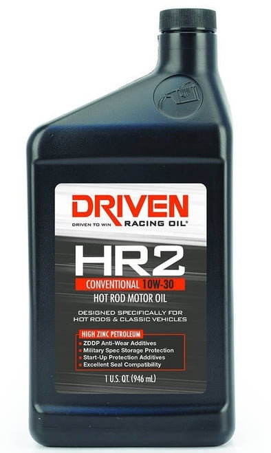 Driven HR2 10w-30 Hot Rod Oil - High ZDDP Zinc Conventional Motor Oil ...
