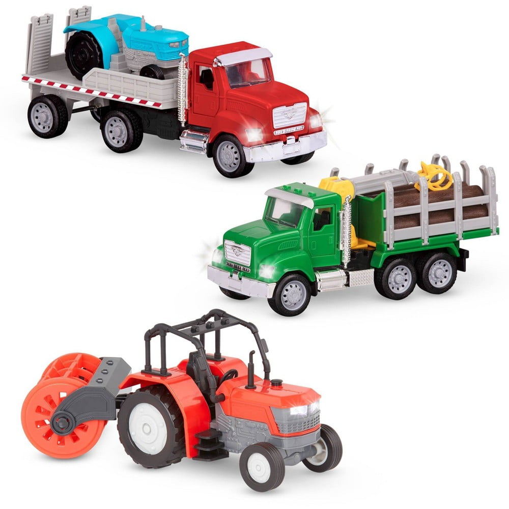 Driven Small Toy Countryside Hauler Micro Fleet - 3pk - Walmart.com