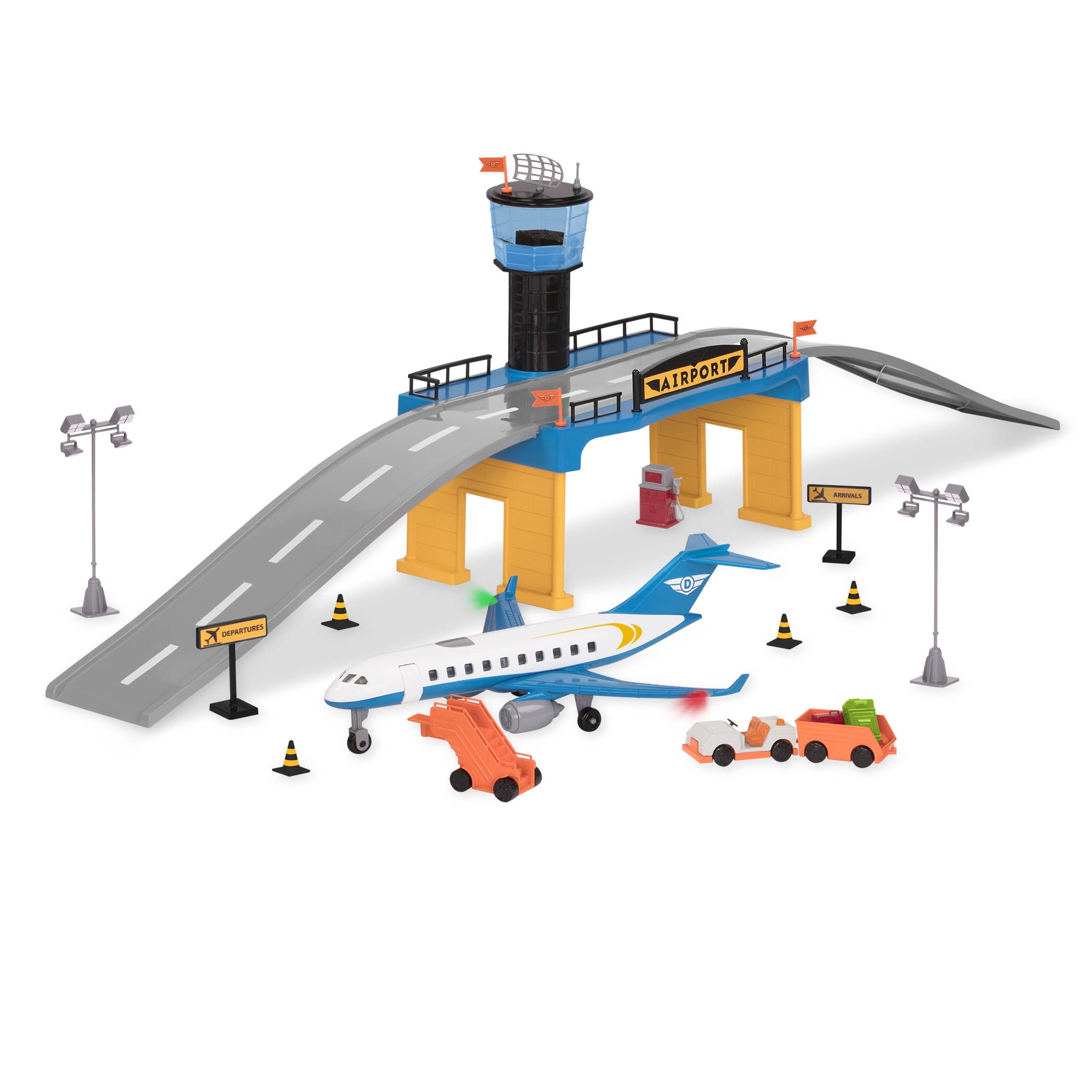 Driven Airport Playset - Toy Airplane, Truck Toys & Construction ...