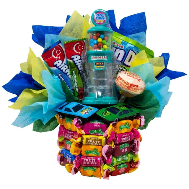 Unique Race Car Themed Candy Bouquet: Happy Celebration Sweets for All ...