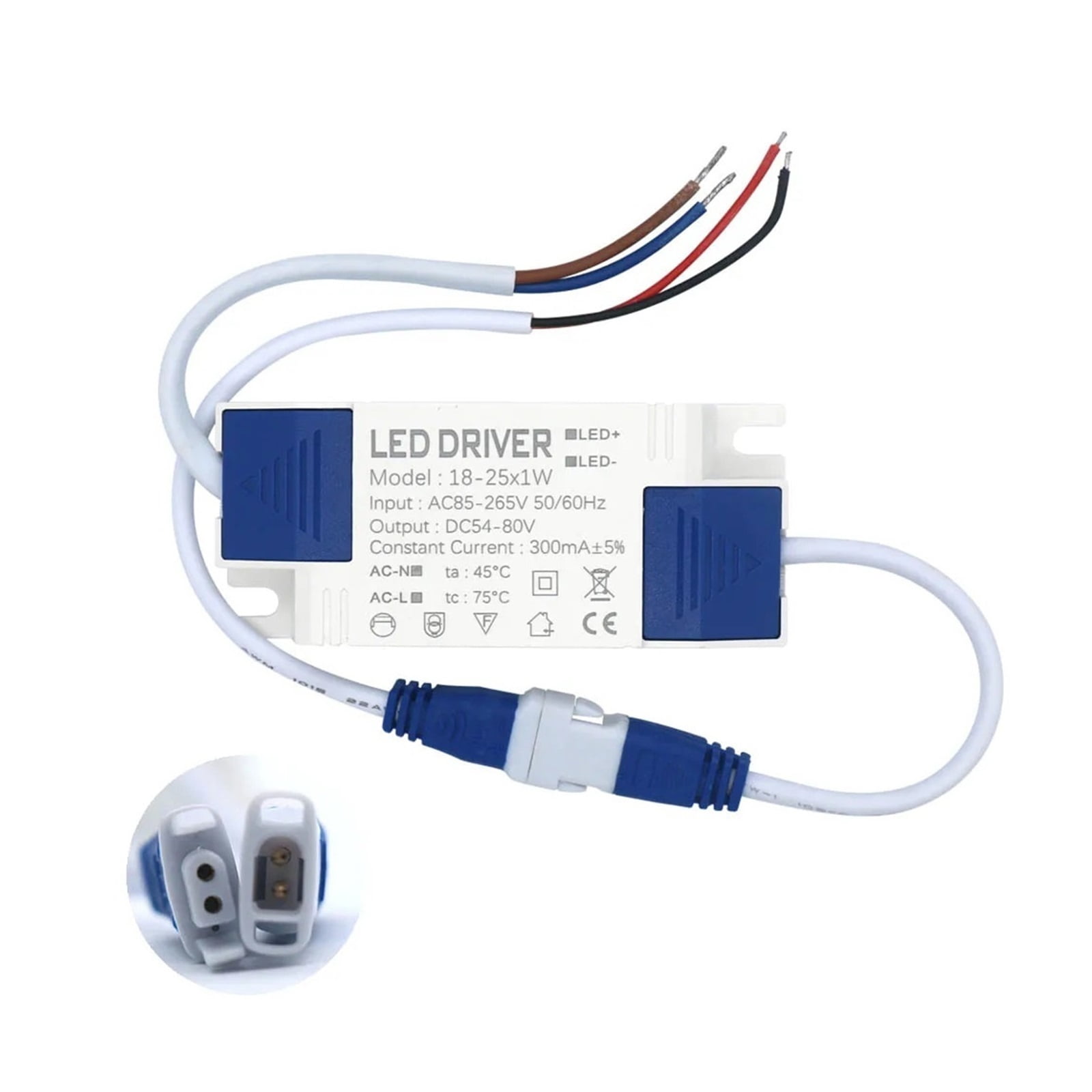 Driver 1pcs LED Power Supply 1W 3W 4W 7W 8W 12W 18W 25W 36W 300mA ...