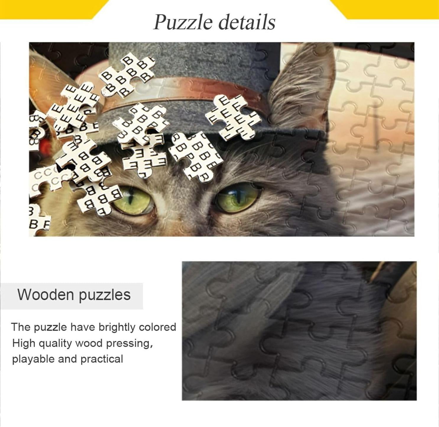 Driver Cat Wooden Jigsaw Puzzles, Intellectual Entertainment ...
