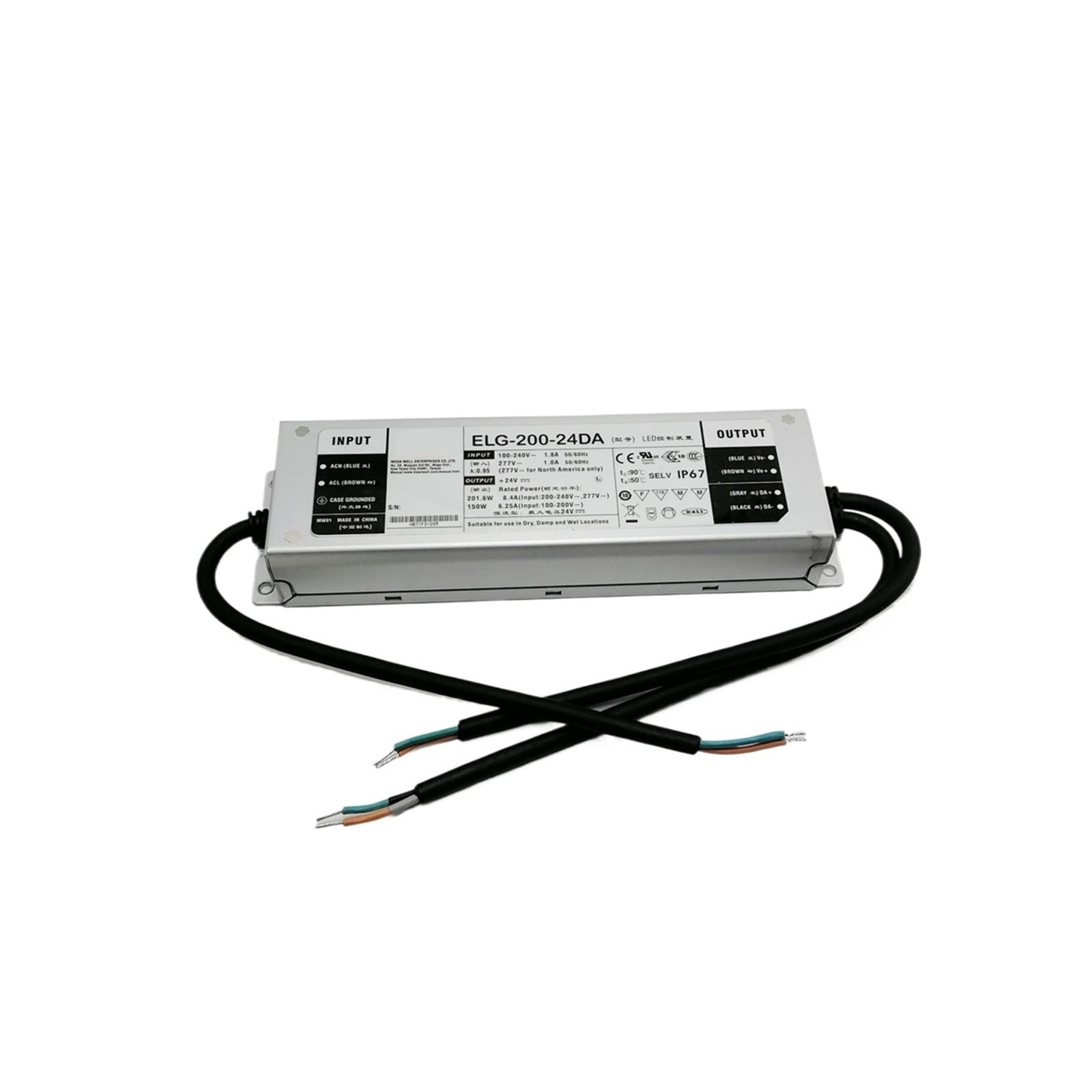 Driver ELG-200-12DA 192W 16A 12V Dali control LED Power Supply 110V/220V AC to 12V DC 200W ...