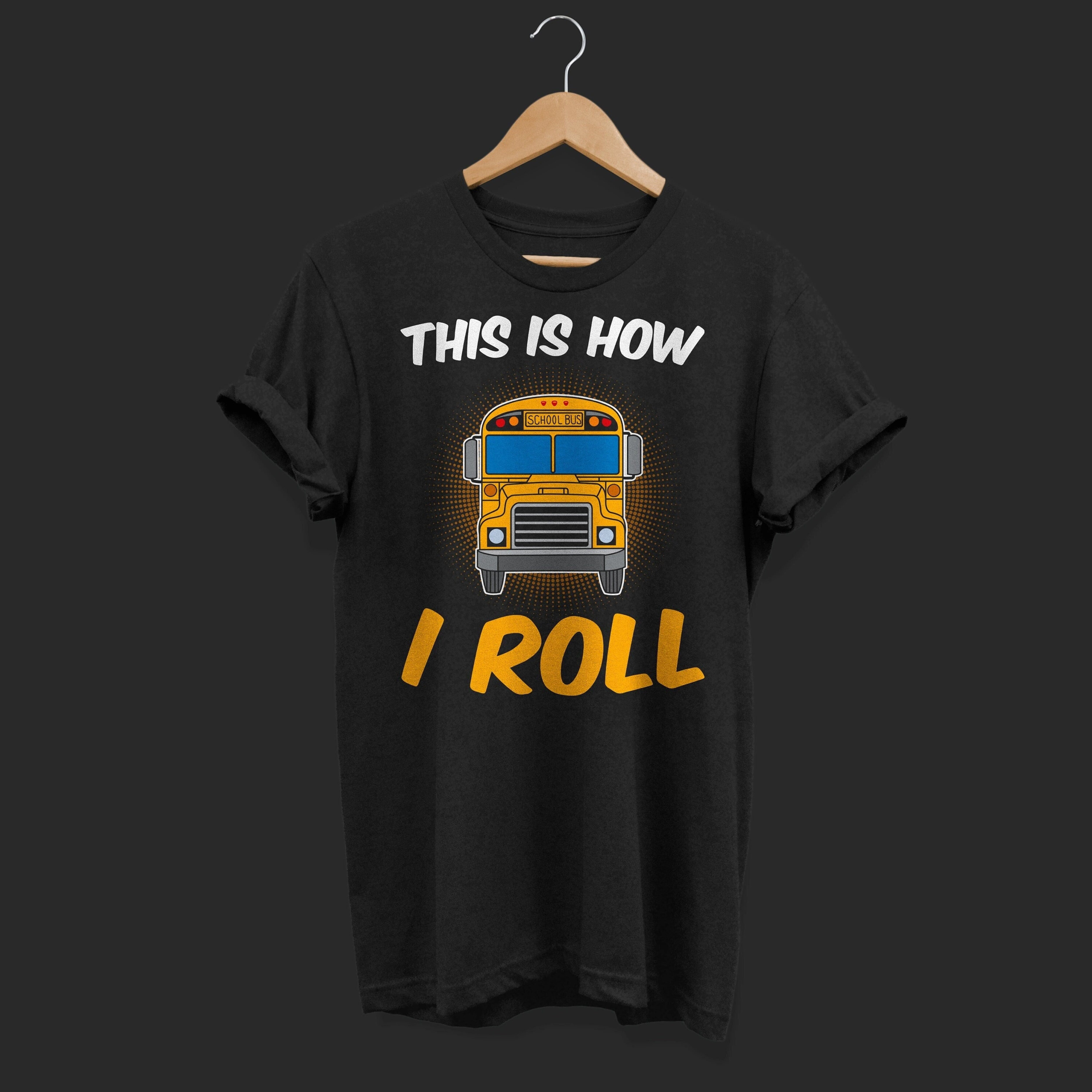 Driver Funny School Bus Drivers Gift T-Shirt, Vintage Retro Driving ...