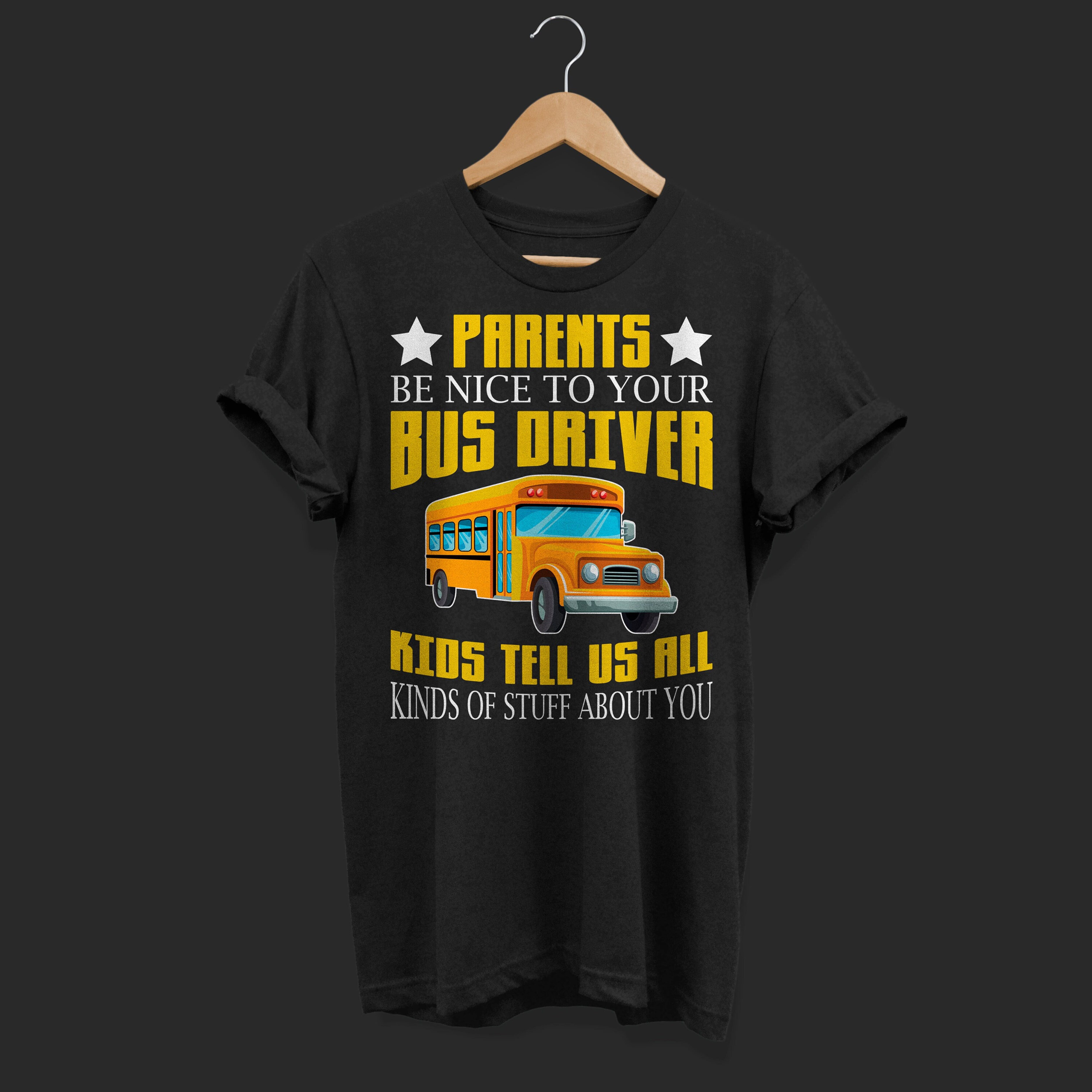 Driver Funny School Bus Drivers Gift T-Shirt, Vintage Retro Driving ...