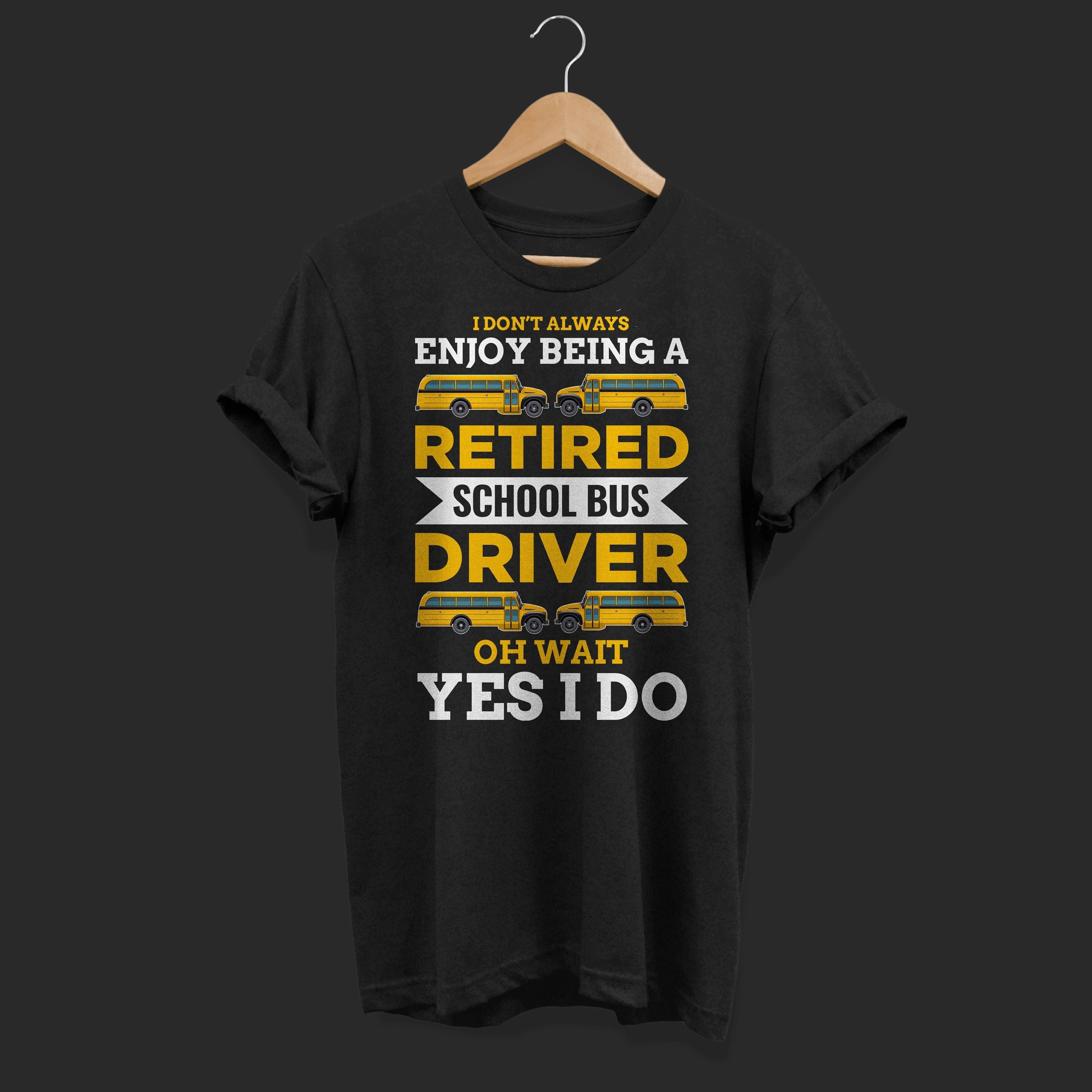 Driver Funny School Bus Drivers Gift T-Shirt, Vintage Retro Driving ...