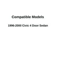 Driver Left Side Rear Door Window Door Glass Compatible with Honda ...