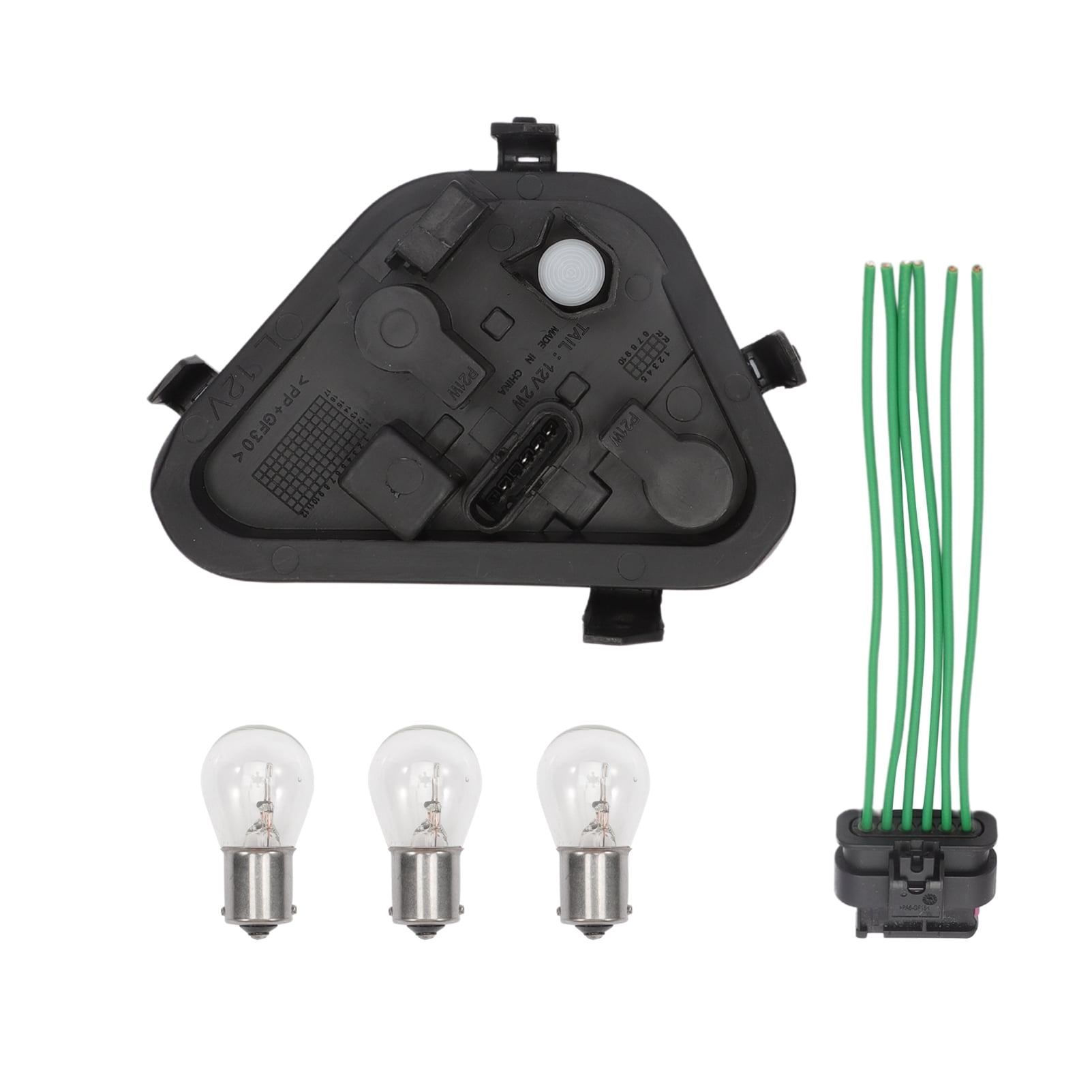Driver Left Tail Lights Bulb Socket Panel & Plug Connector & 3 Bulbs ...