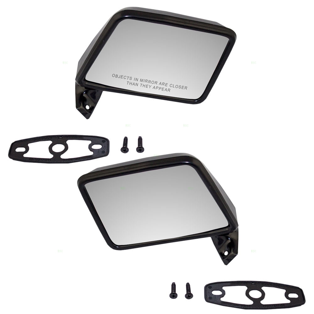 Driver and Passenger Manual Side View Mirrors Paddle Type Replacement ...