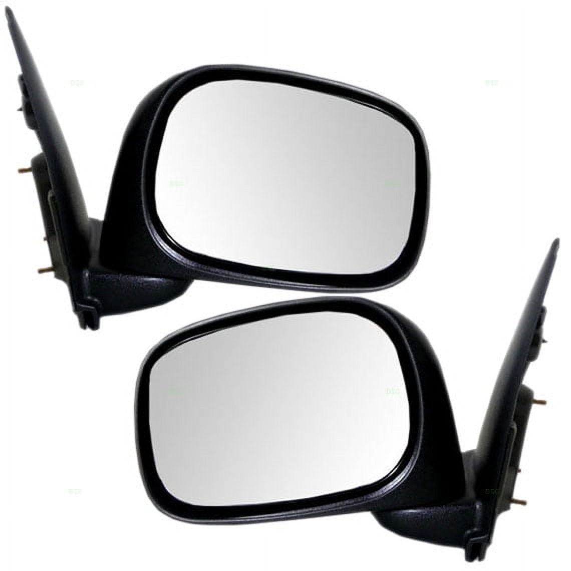 Driver and Passenger Manual Side View Mirrors Textured Replacement for ...