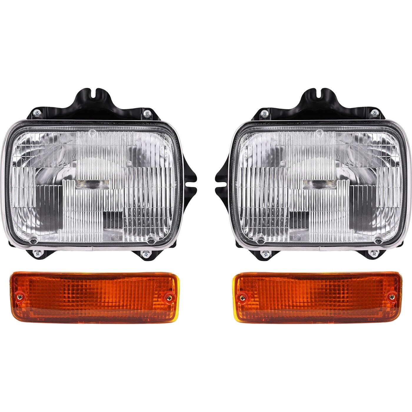 Driver & Passenger Side Headlights For 89-95 For Toyota For Pickup ...
