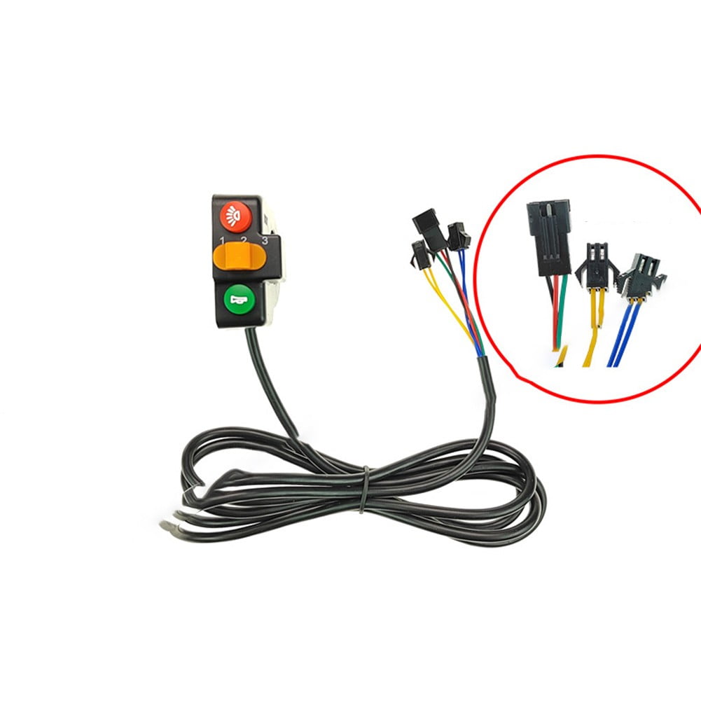Driver's headlight horn switch folding car three-speed two-in-one long ...