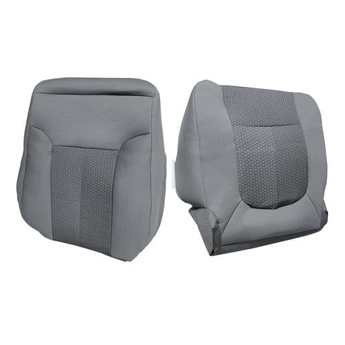 Driver Side Bottom Top Lean Back Cloth Seat Cover Gray Compatible with ...