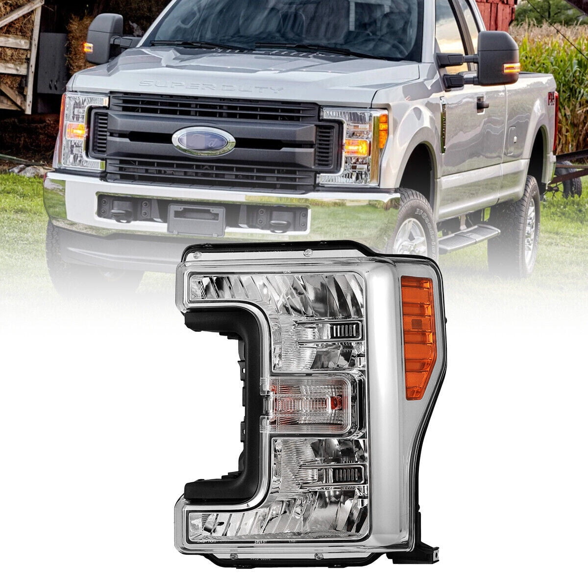 Driver Side Headlight for 2017 2018 2019 Ford F250 F350 F450 F550 Super ...