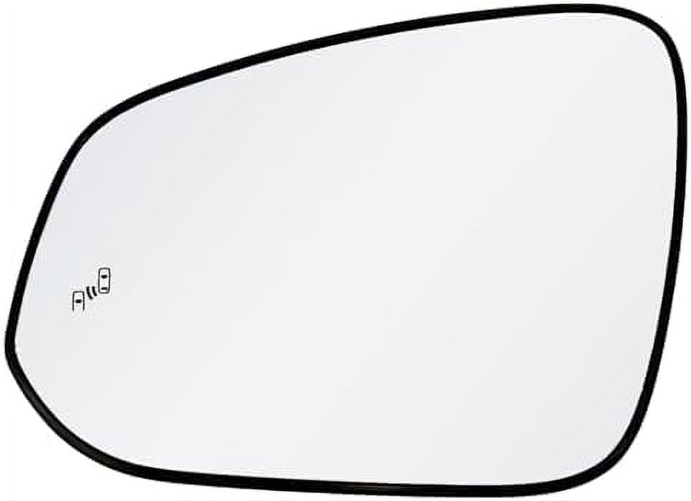 Driver Side Mirror Glass Assembly With Plastic Backing Plate Heated ...