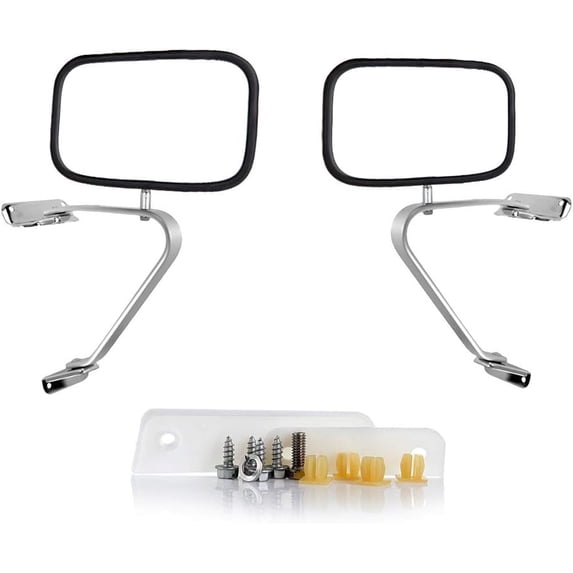 Driver Side or Passenger Side Manual Fold Non-Heated Fit for 1980-1996 ...