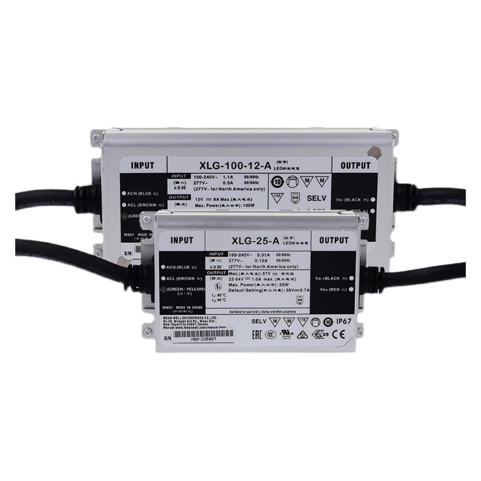 Driver XLG-25 XLG-25-A 25W Constant Power Mode LED - Walmart.com