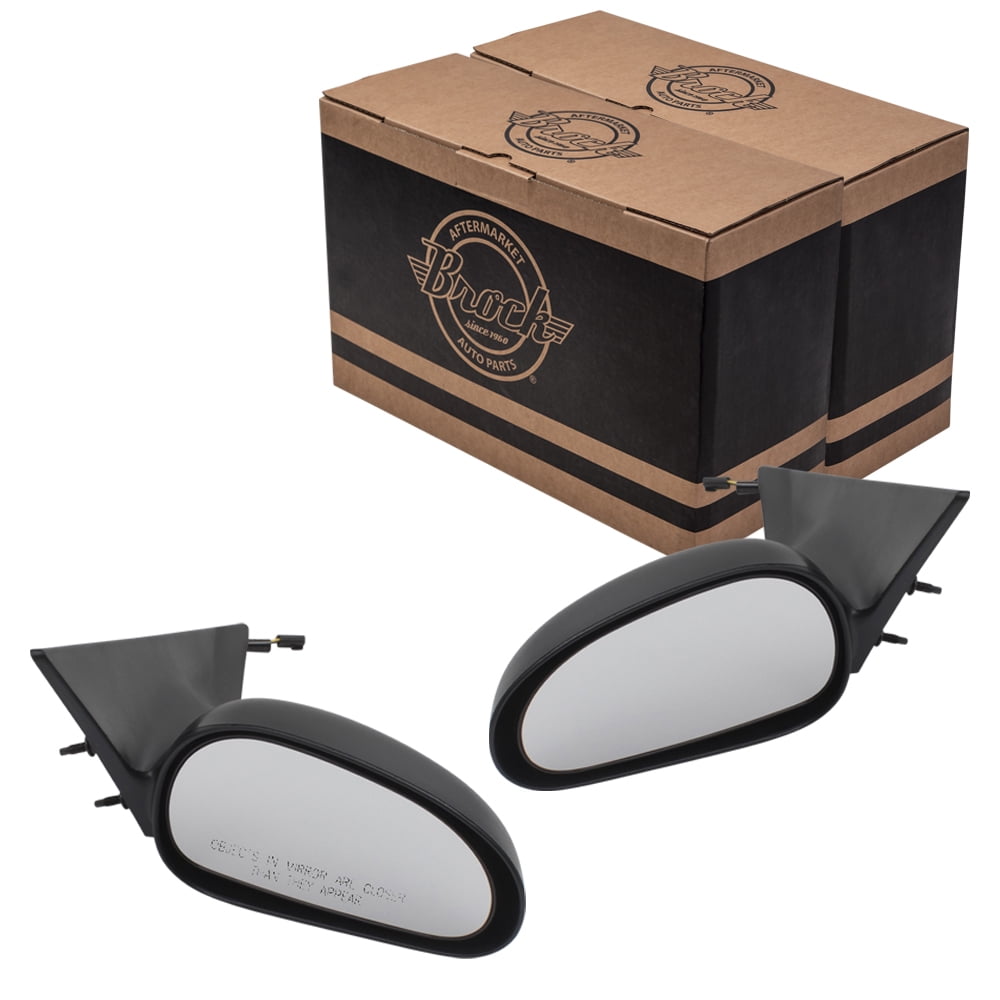 Driver and Passenger Power Side View Mirrors Textured Replacement for ...