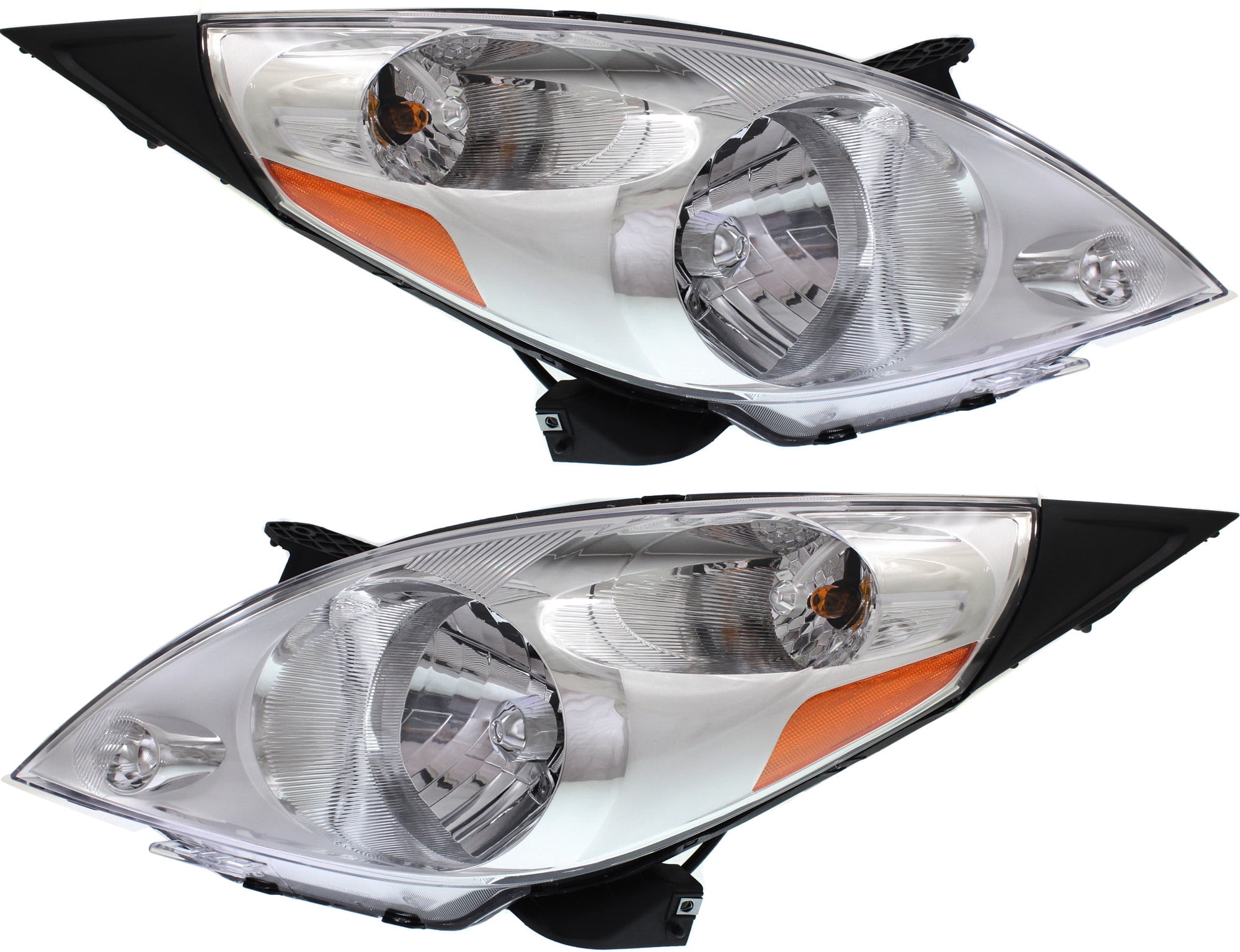 Driver and Passenger Side Headlights with Bulbs Halogen with wiring ...