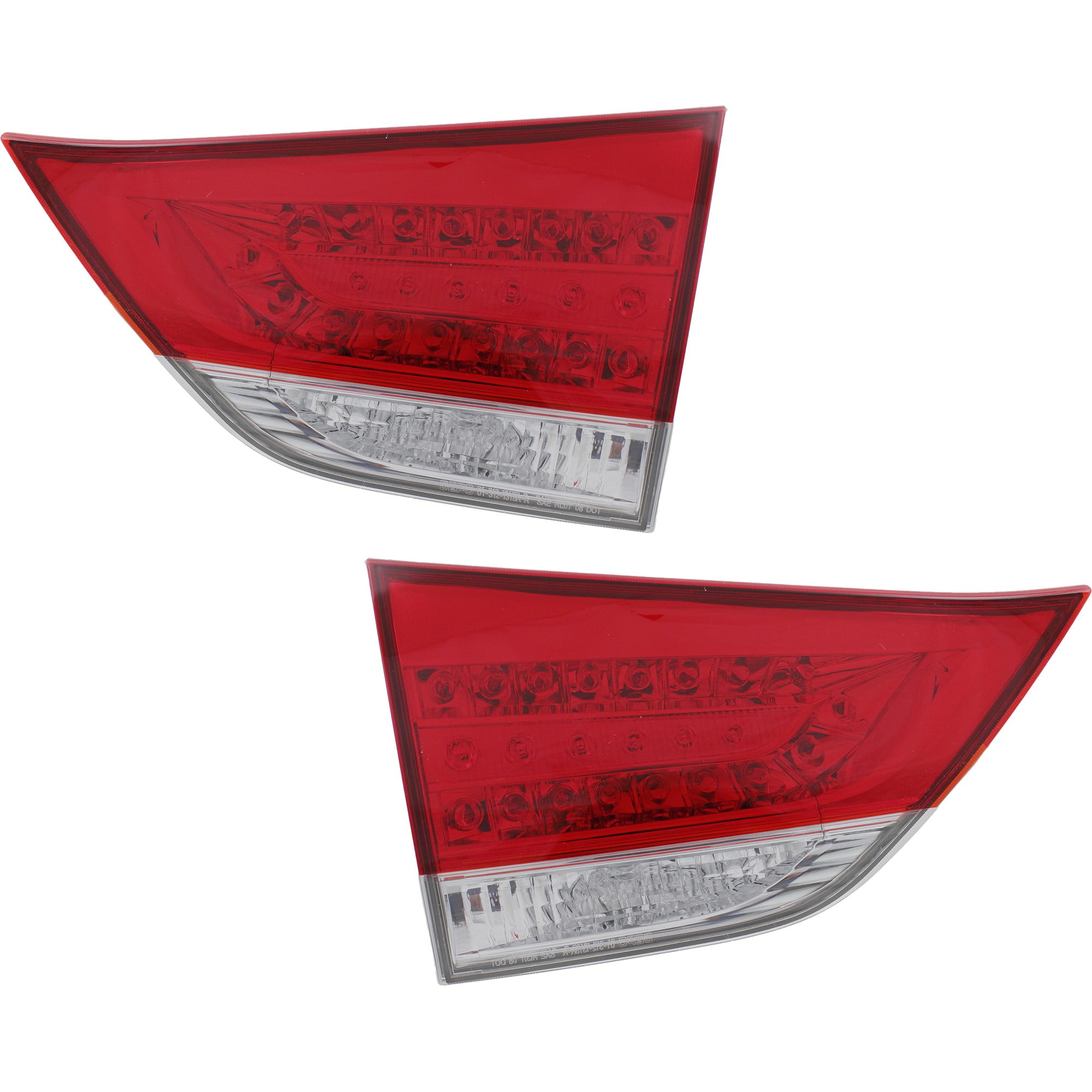 Driver and Passenger Side Inner Tail Lights With bulb(s) Halogen for ...