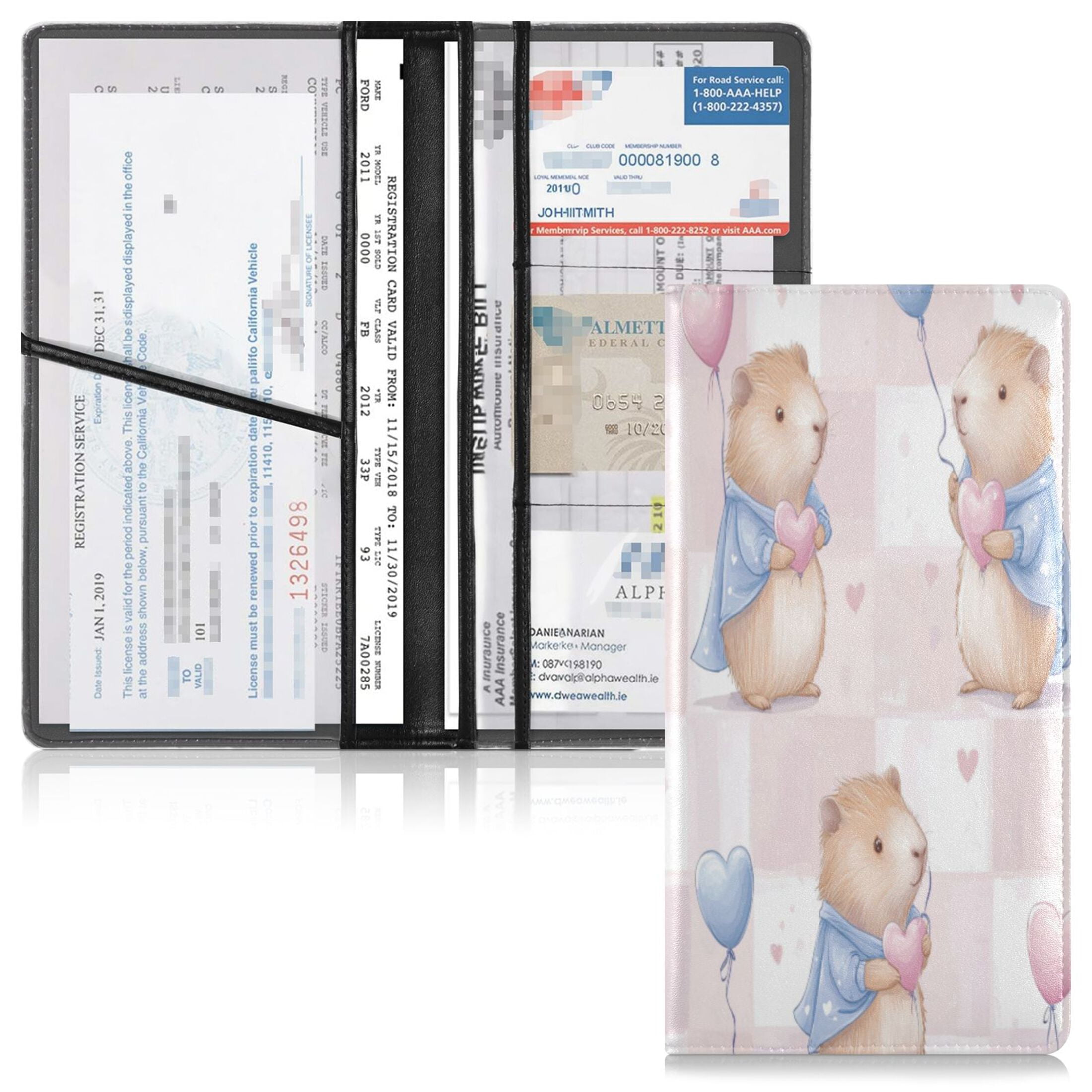 Drivers License Holder Drive License Holder Pu Leather for Travel and ...