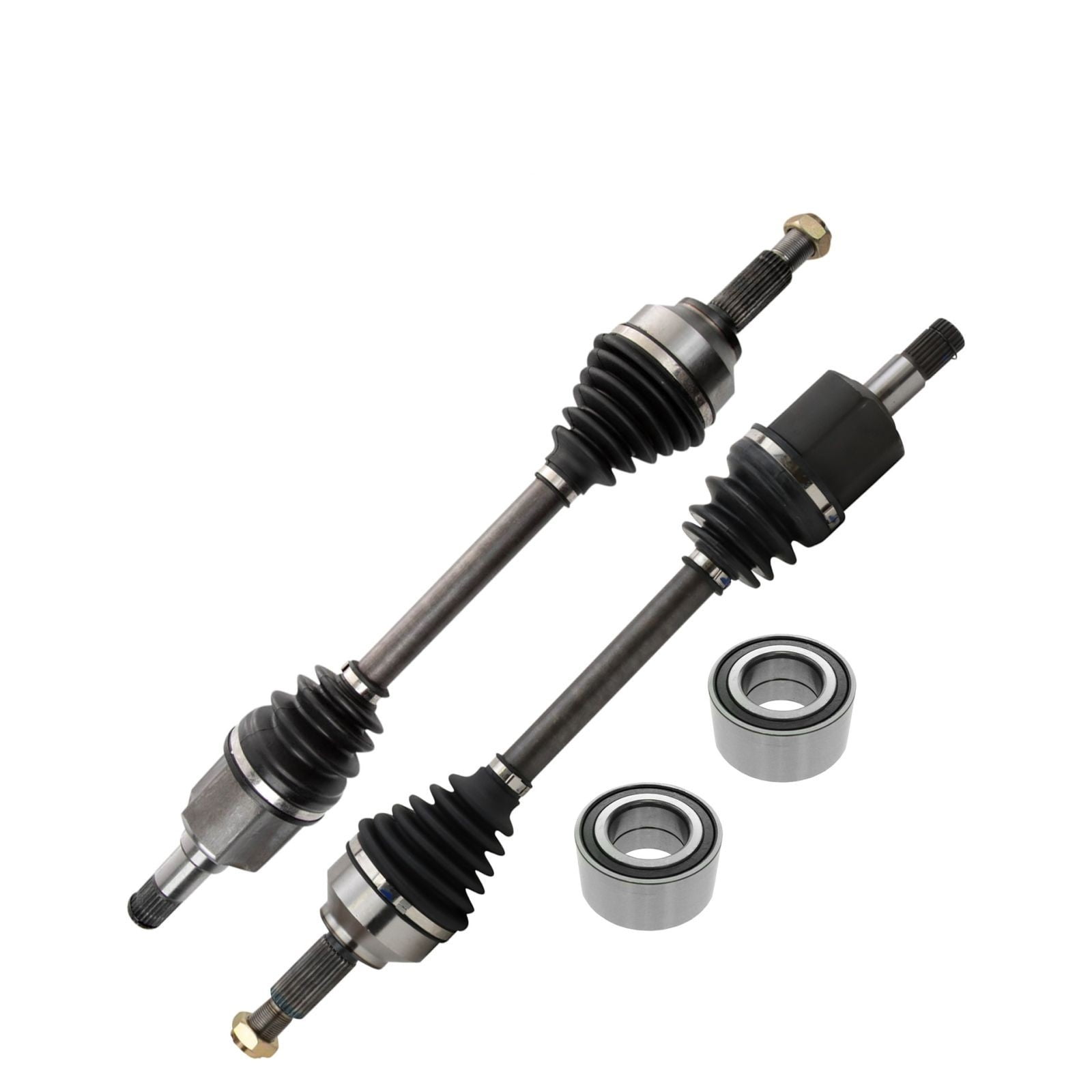 Drivetrain Kit - 4-Piece Front CV Axle Assemblies & Wheel Bearings - AM ...