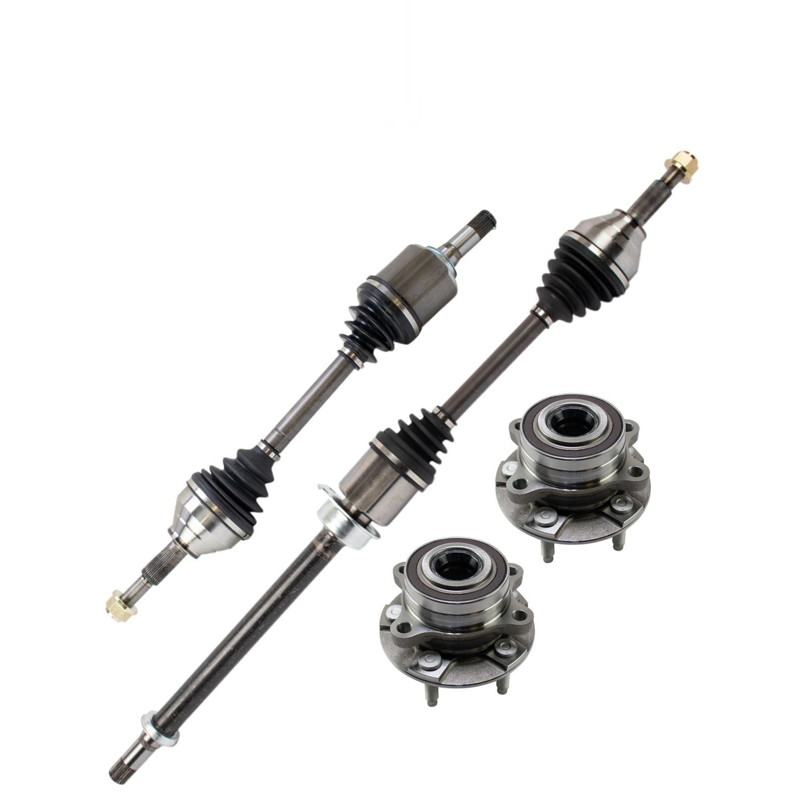 Drivetrain Kit: Front CV Axles & Wheel Bearings for Ford for Explorer ...