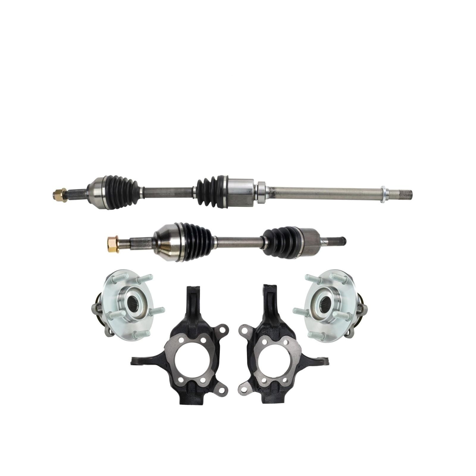 Drivetrain Kit for Toyota 4WD Front Drivetrain - (2) CV Axles, Knuckles ...
