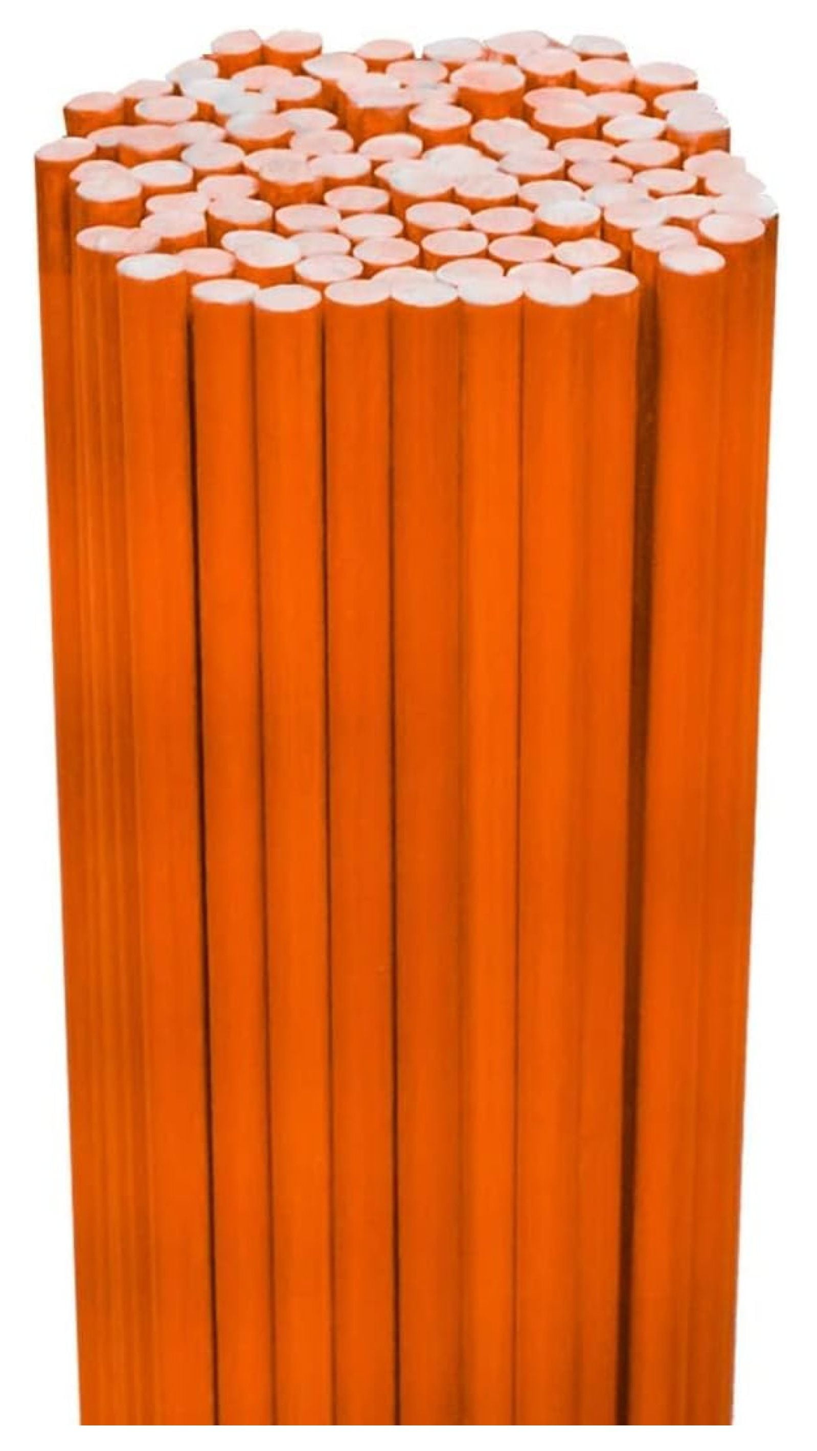 Driveway Markers 100 Pack - Safety Orange Rods Stakes 1/4" Diameter ...