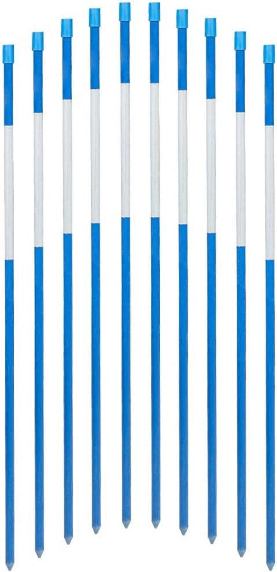 Driveway Markers 48-Inch Blue 20-Pack 1/4-Inch Dia Solid Driveway Poles ...