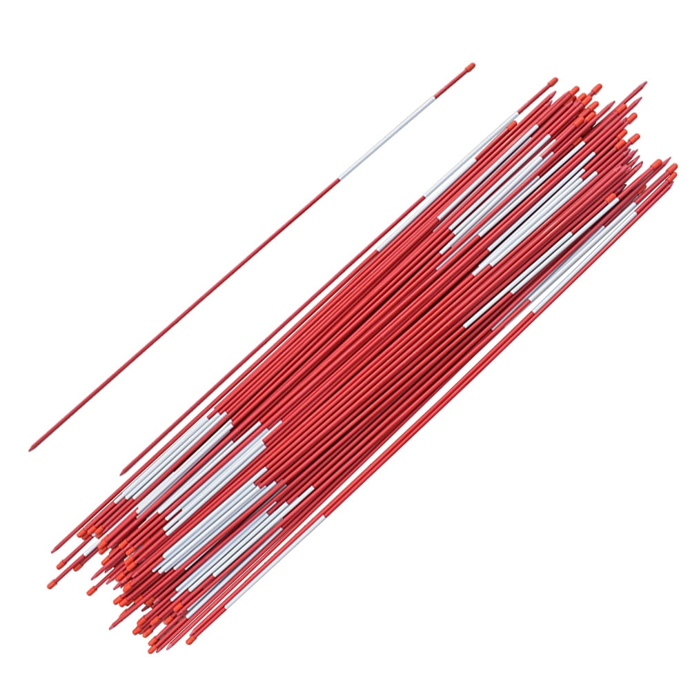 Driveway Markers, Fiberglass Snow Stakes Reflective Driveway Poles 48 ...