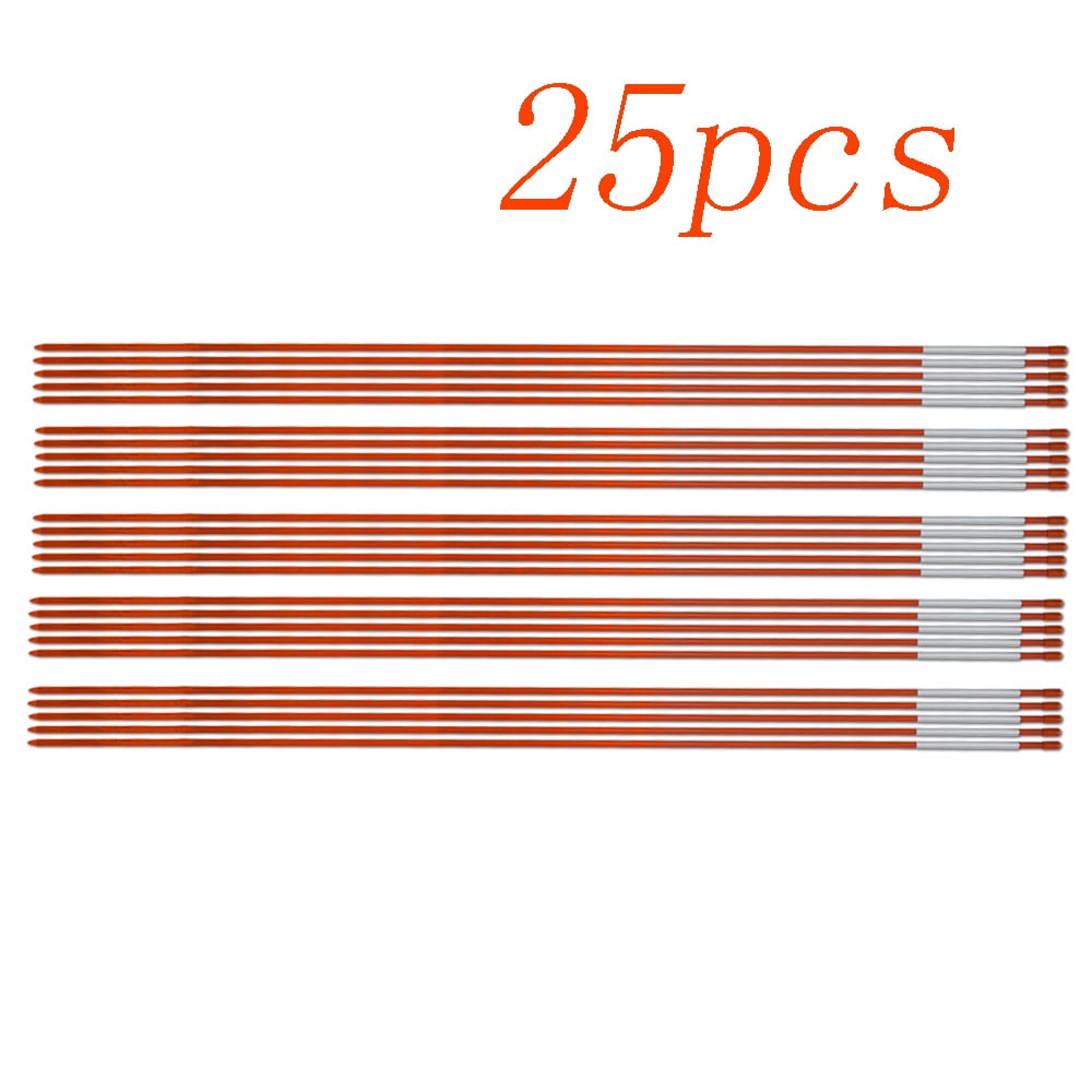 Driveway Markers Snow Stakes 5/16-Inch Diameter 48-Inches Fiberglass ...