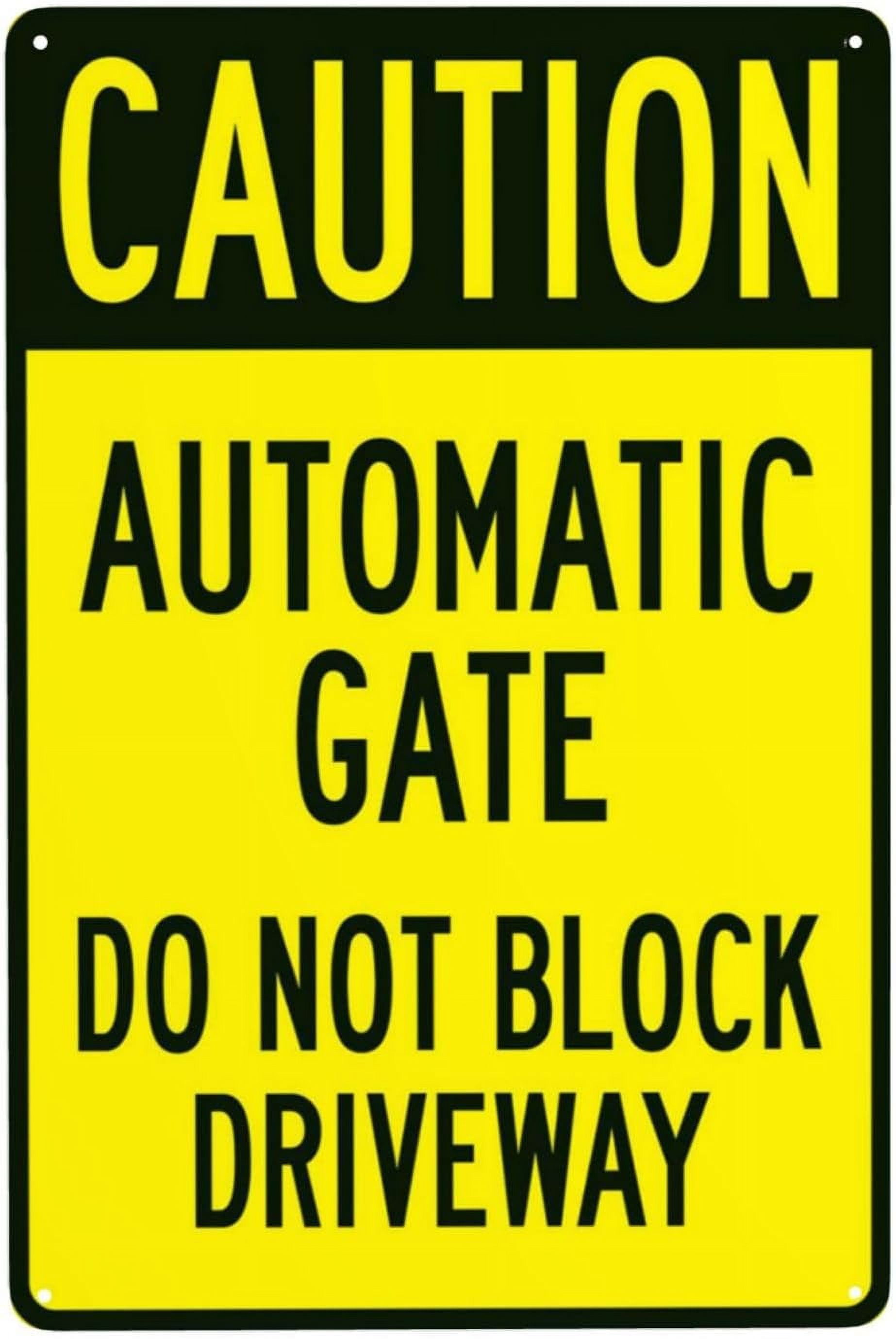 Driveway Warning Sign, Active Driveway Sign Retro Security Aluminum ...