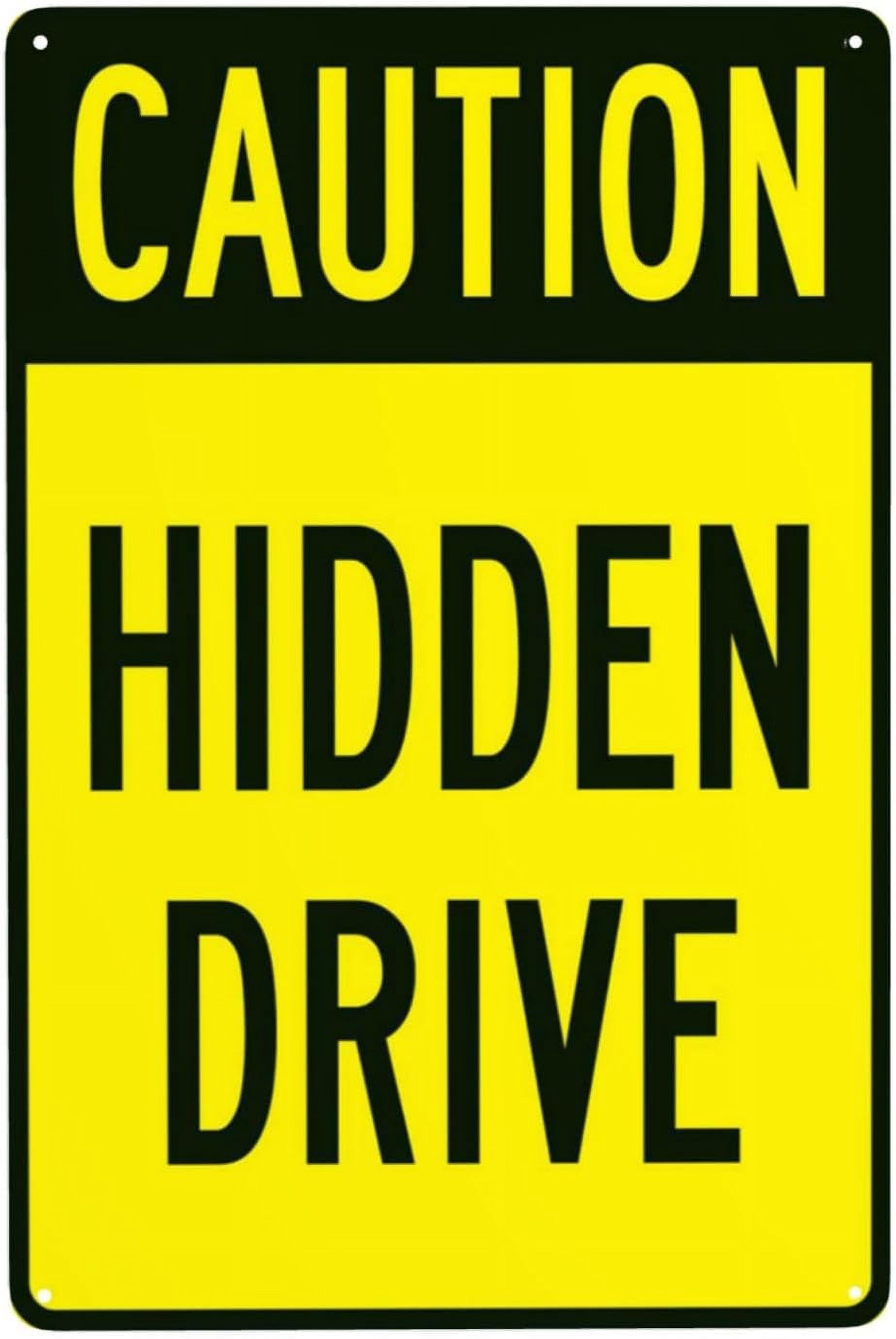 Driveway Warning Sign, Active Driveway Sign Retro Security Aluminum ...