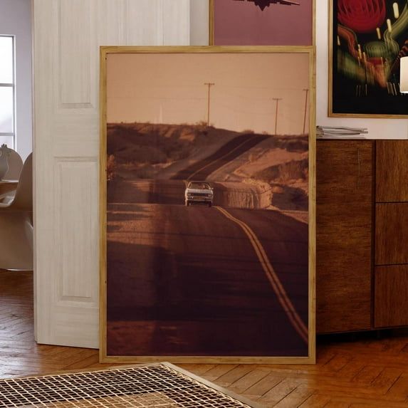 Driving Down Desert Highway Print Fine Art Photography Desert Driving ...