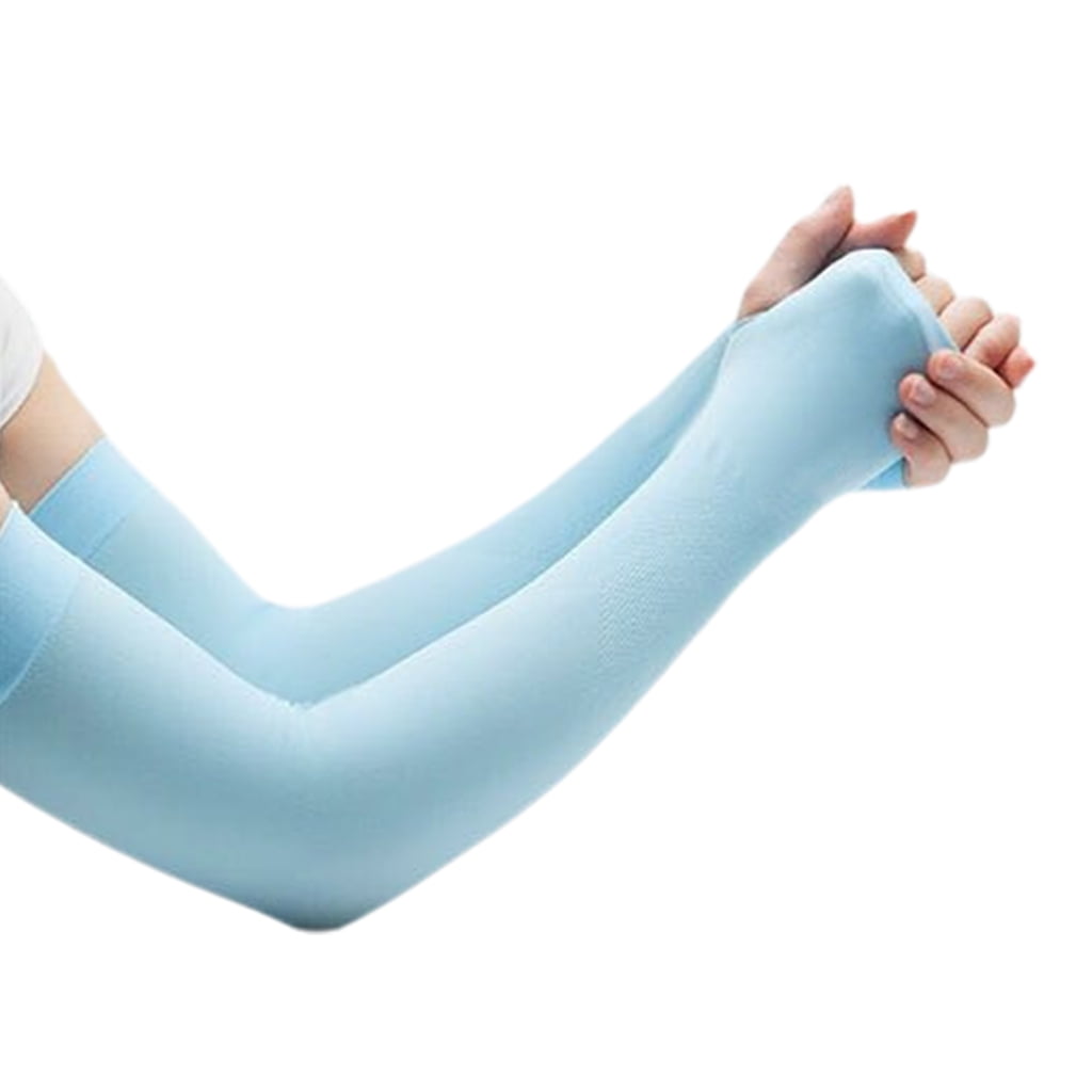 Driving Fingerless Sun Sleeve Adjustable Arm Sleeve Sun Protections ...
