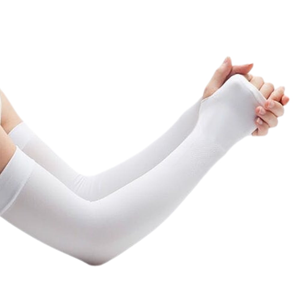 Driving Fingerless Sun Sleeve Adjustable Arm Sleeve Sun Protections ...