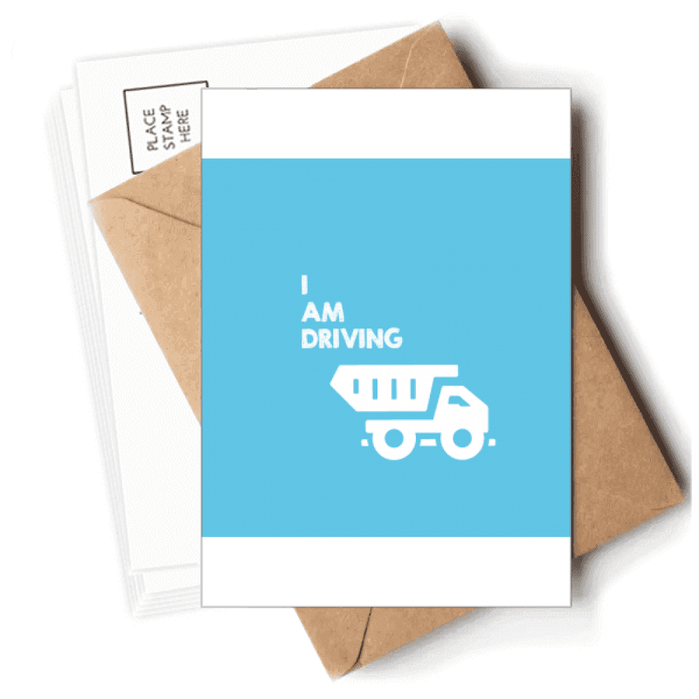 Driving Goods Transfer Vehicles Postcards Envelopes Blank Note Cards ...