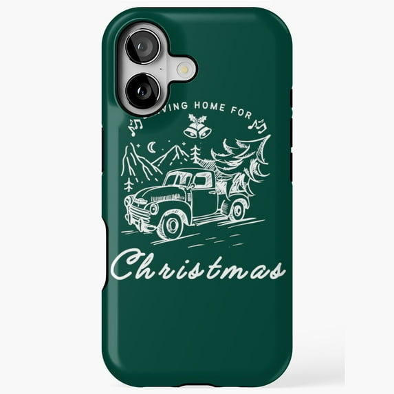 Driving Home Christmas Vintage Pickup Truck Art Phone Case 17 16 15 14 ...