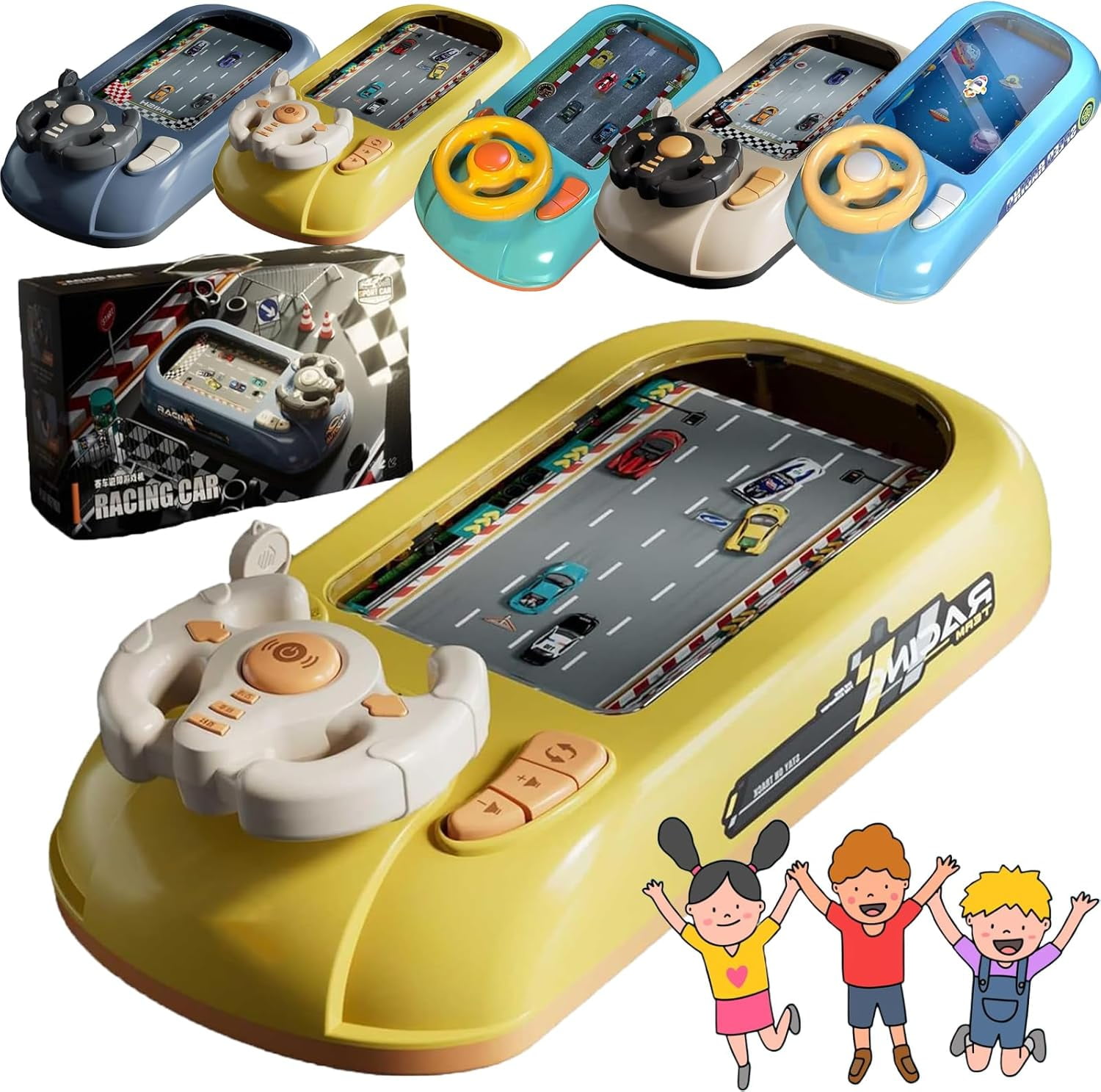 Driving Simulator for Kids, Racing Adventure Car Steering Wheel, Racing ...