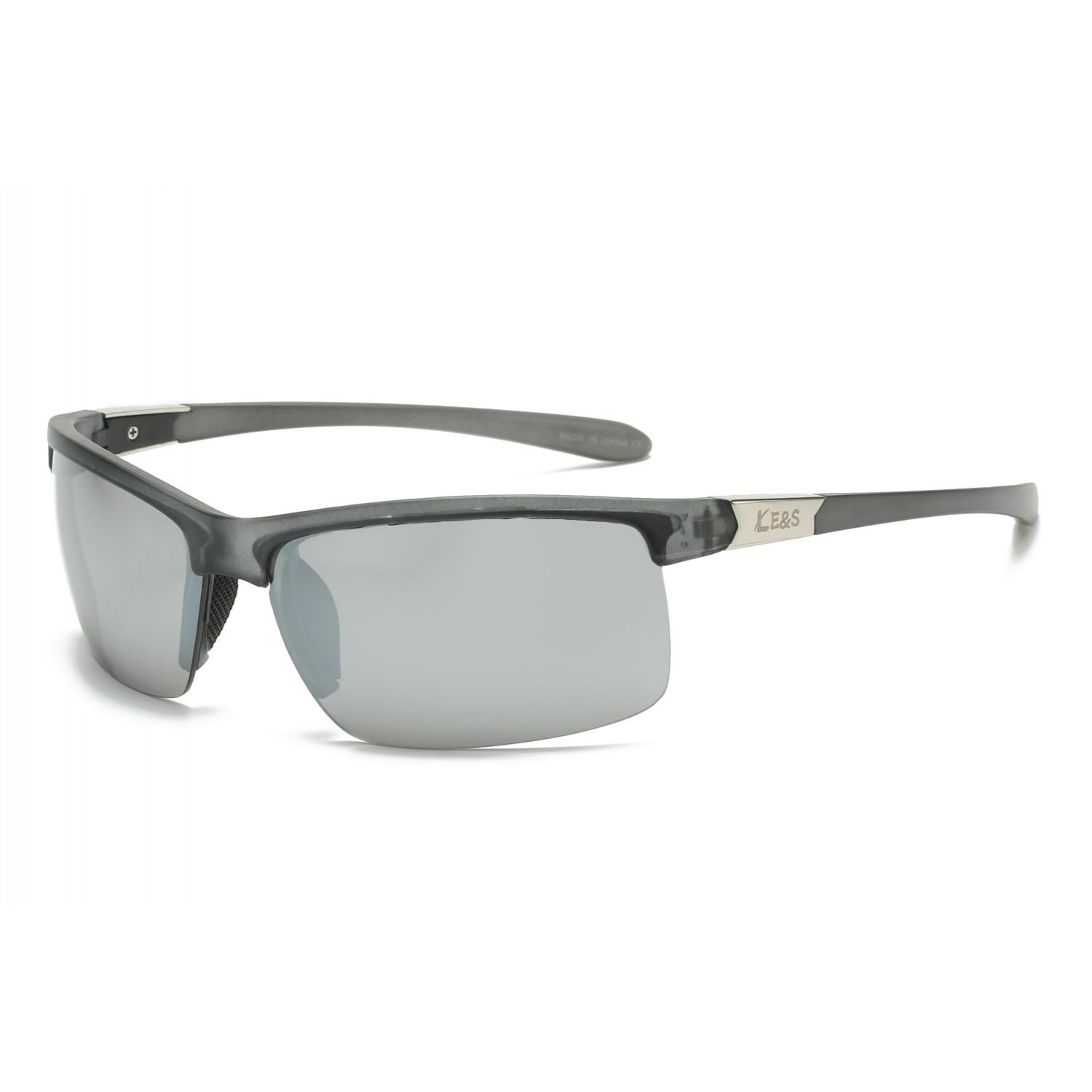 Driving Sunglasses Running Shades Shield Silver Lens - Walmart.com