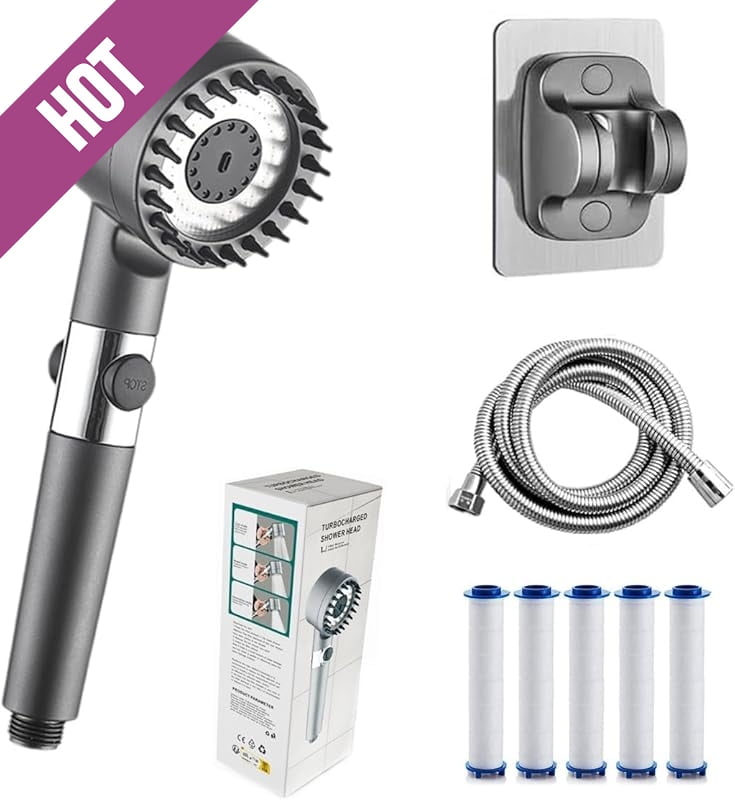 Drivse Showerhead, Ion Drops Shower Head, DrivseTurbo with Built-in ...
